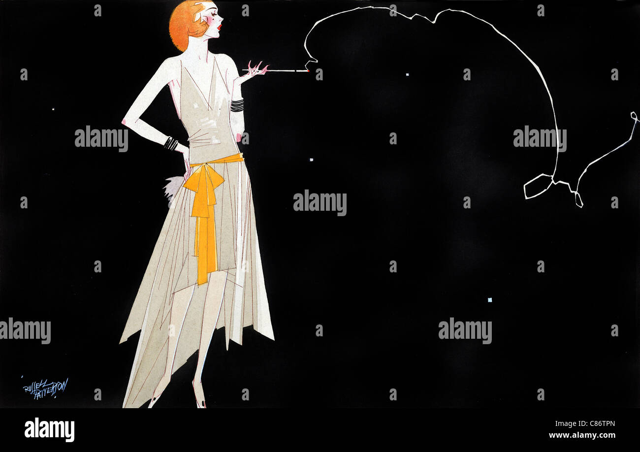 Where There's Smoke There's Fire by Russell Patterson (1925 Stock Photo ...