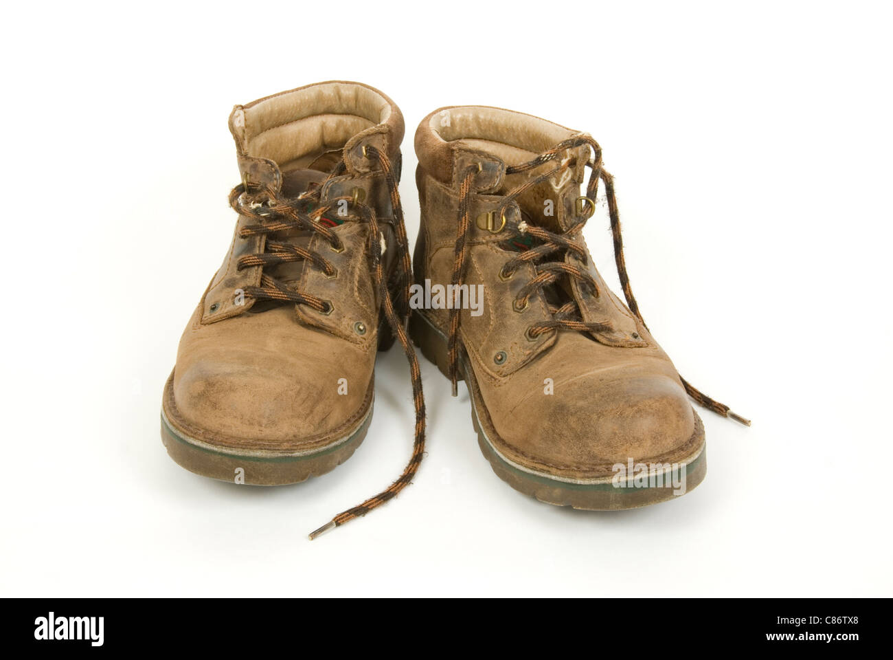 Old Pair Walking Boots High Resolution Stock Photography and Images - Alamy