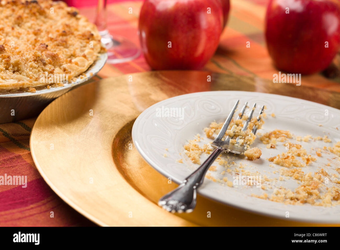 Empty plate cake crumbs hi-res stock photography and images - Alamy
