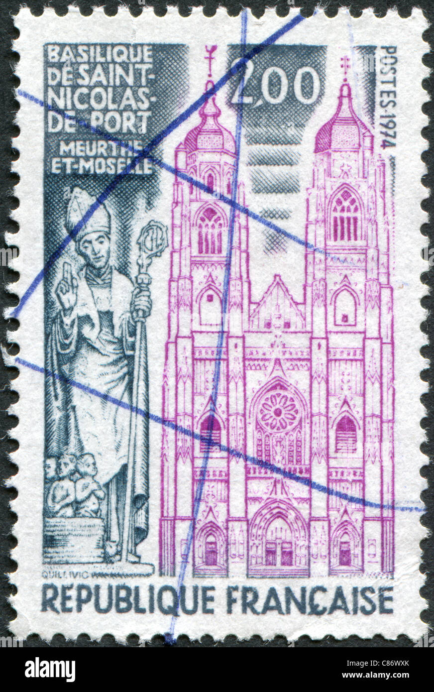 France postage stamp architecture hi-res stock photography and images ...