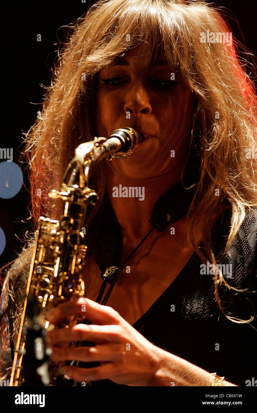 BELFAST, UNITED KINGDOM - AUGUST 15: Abi Harding performs with The ...