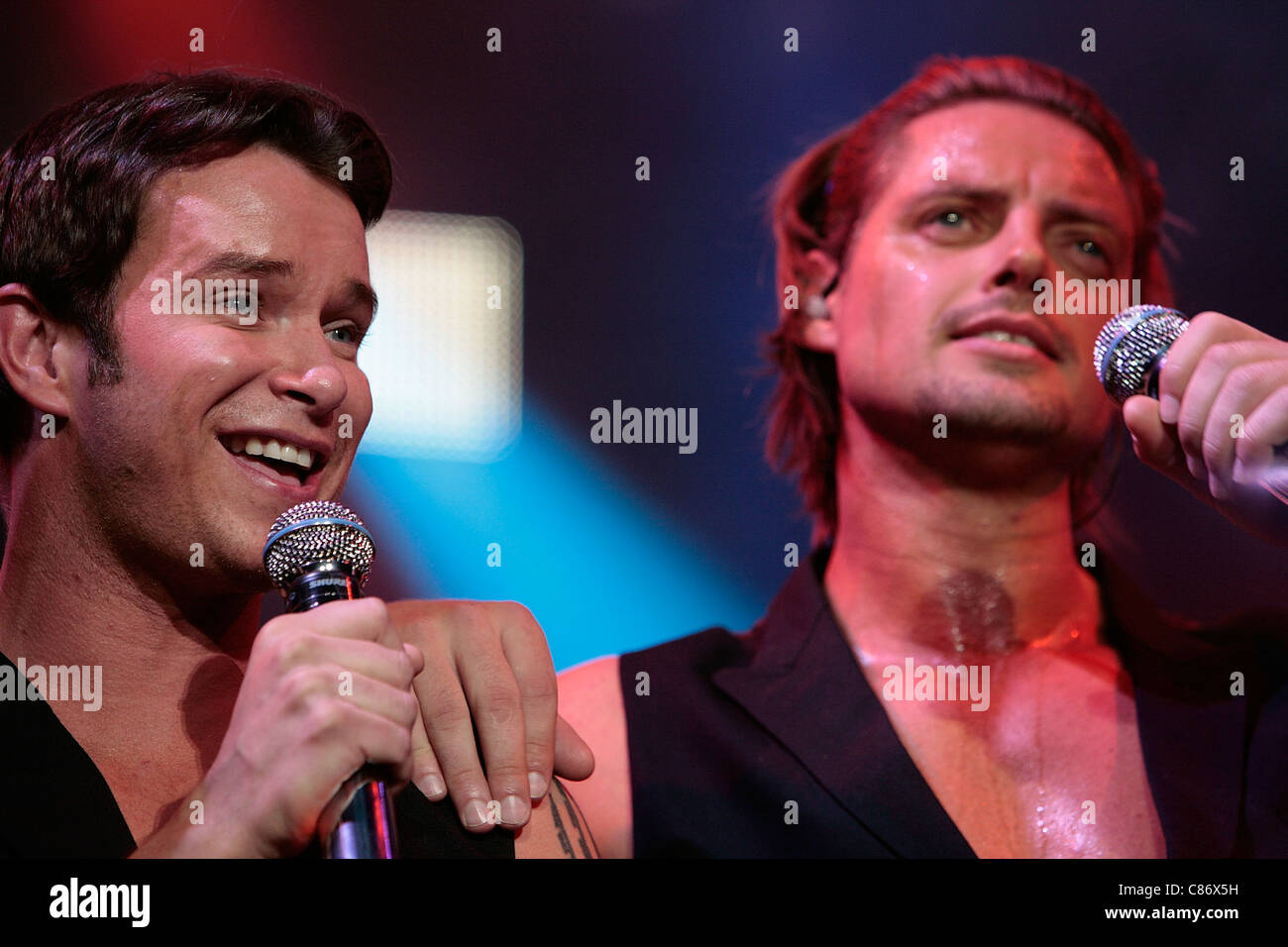 BELFAST, UNITED KINGDOM - MAY 25: Stephen Gately and Keith Duffy ...