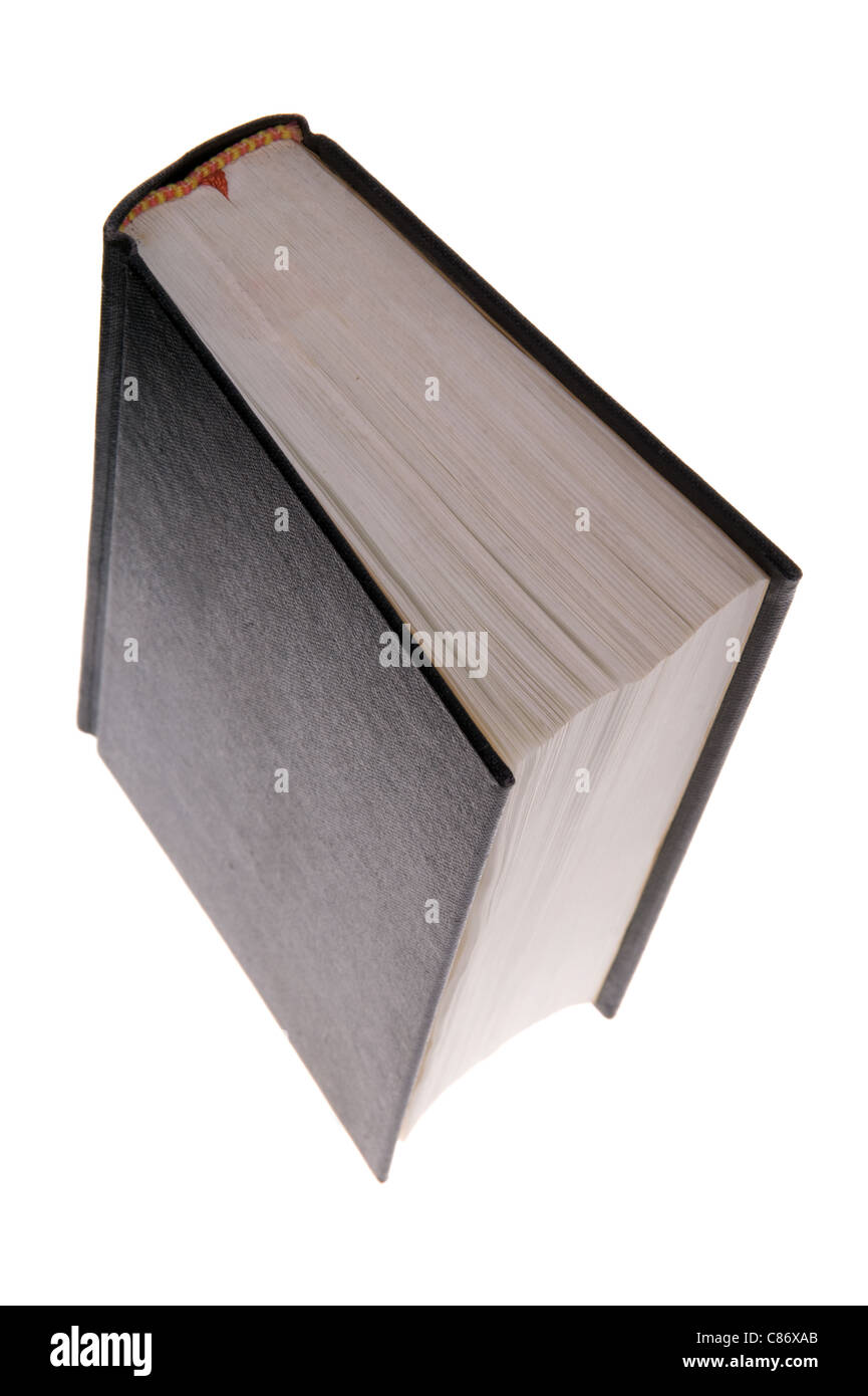 Closed book isolated on White Stock Photo - Alamy