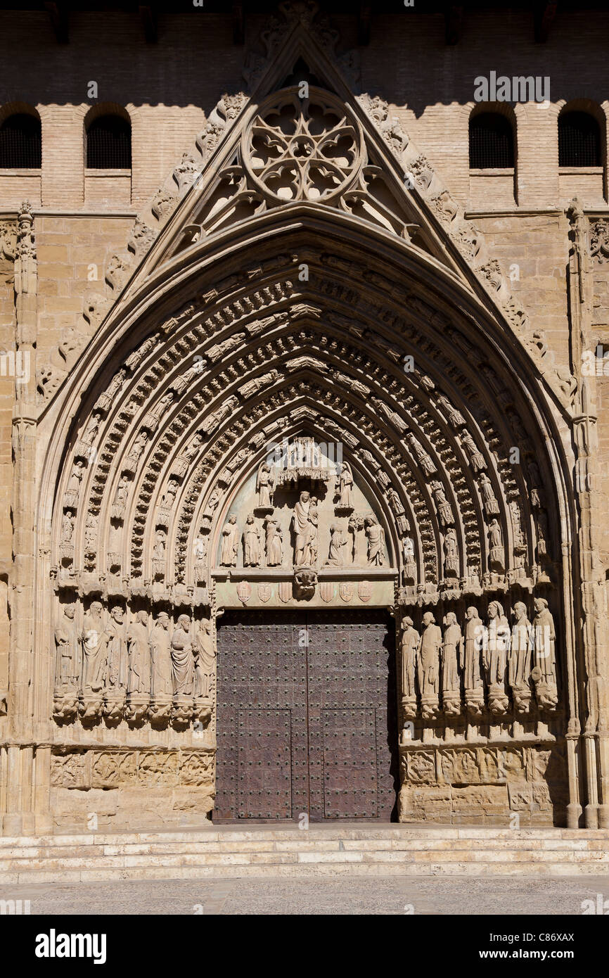 Cathedral of Huesca, Aragon, Spain Stock Photo - Alamy