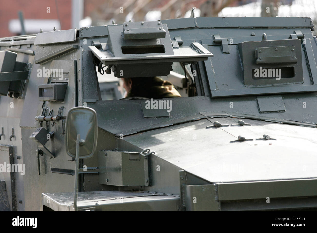 Former British Army Humber (Pig) vehicle on the set of "Closing the ...