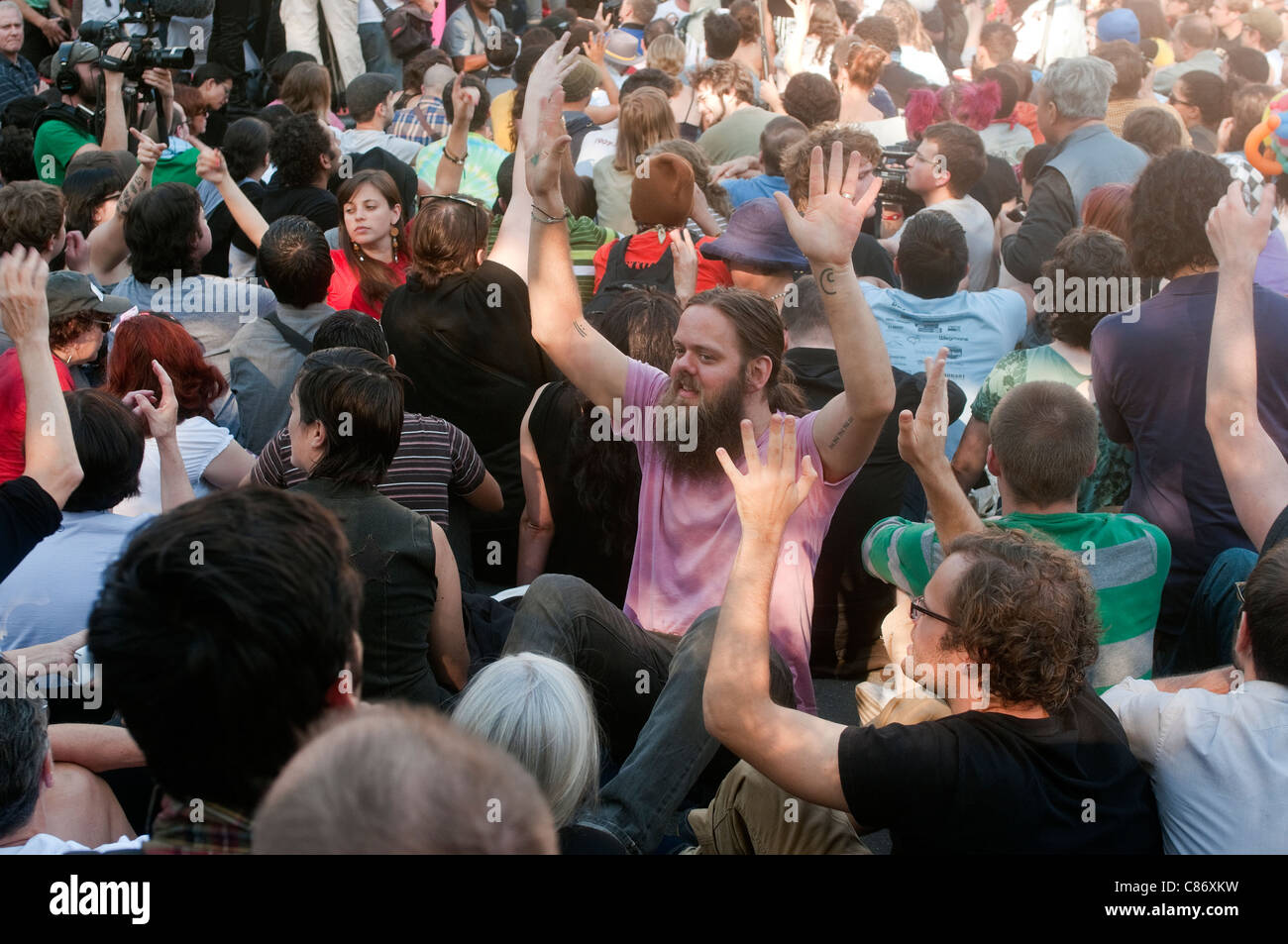 Raise arms hi-res stock photography and images - Alamy