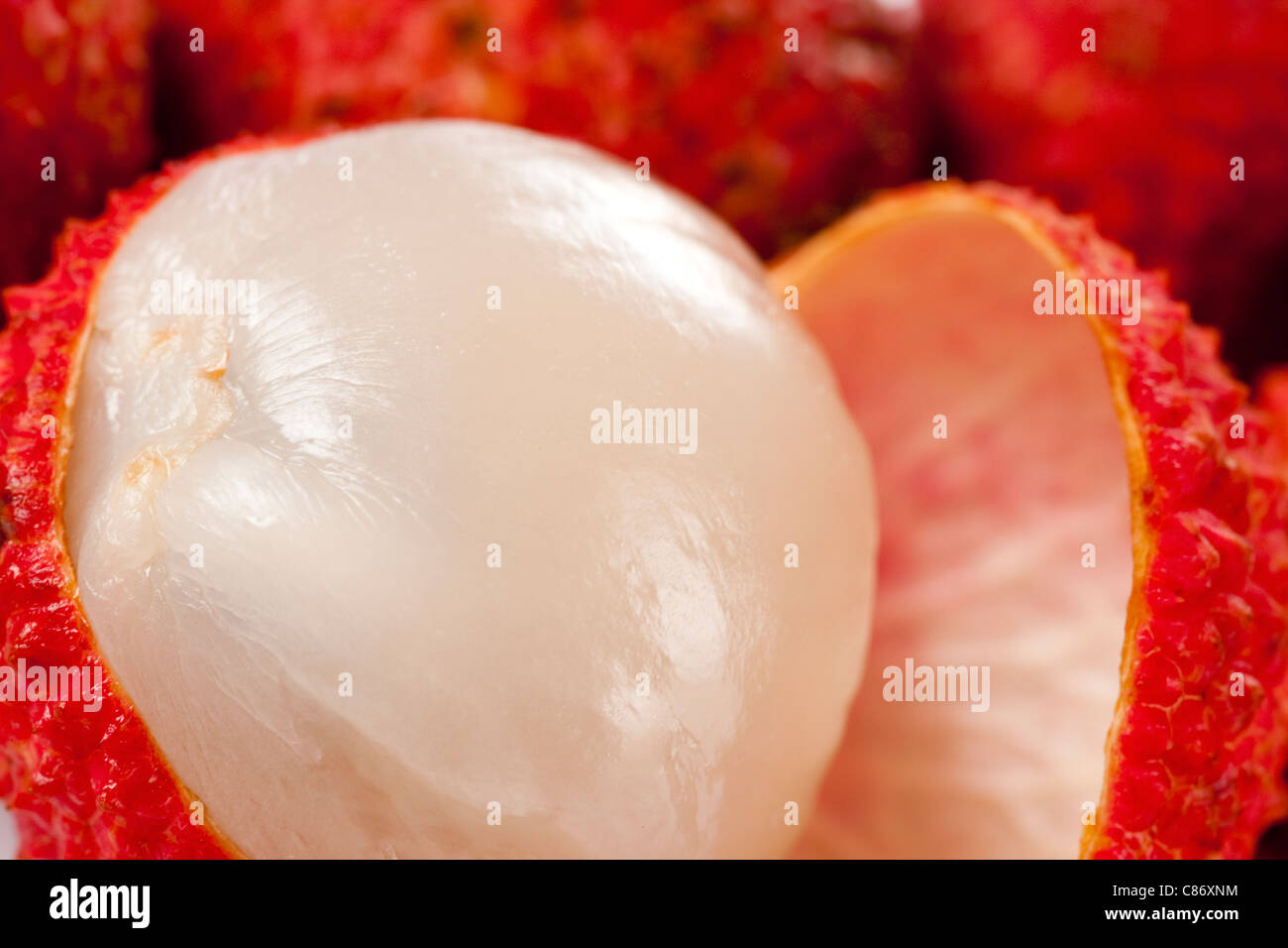 Lychee with shell hi-res stock photography and images - Alamy