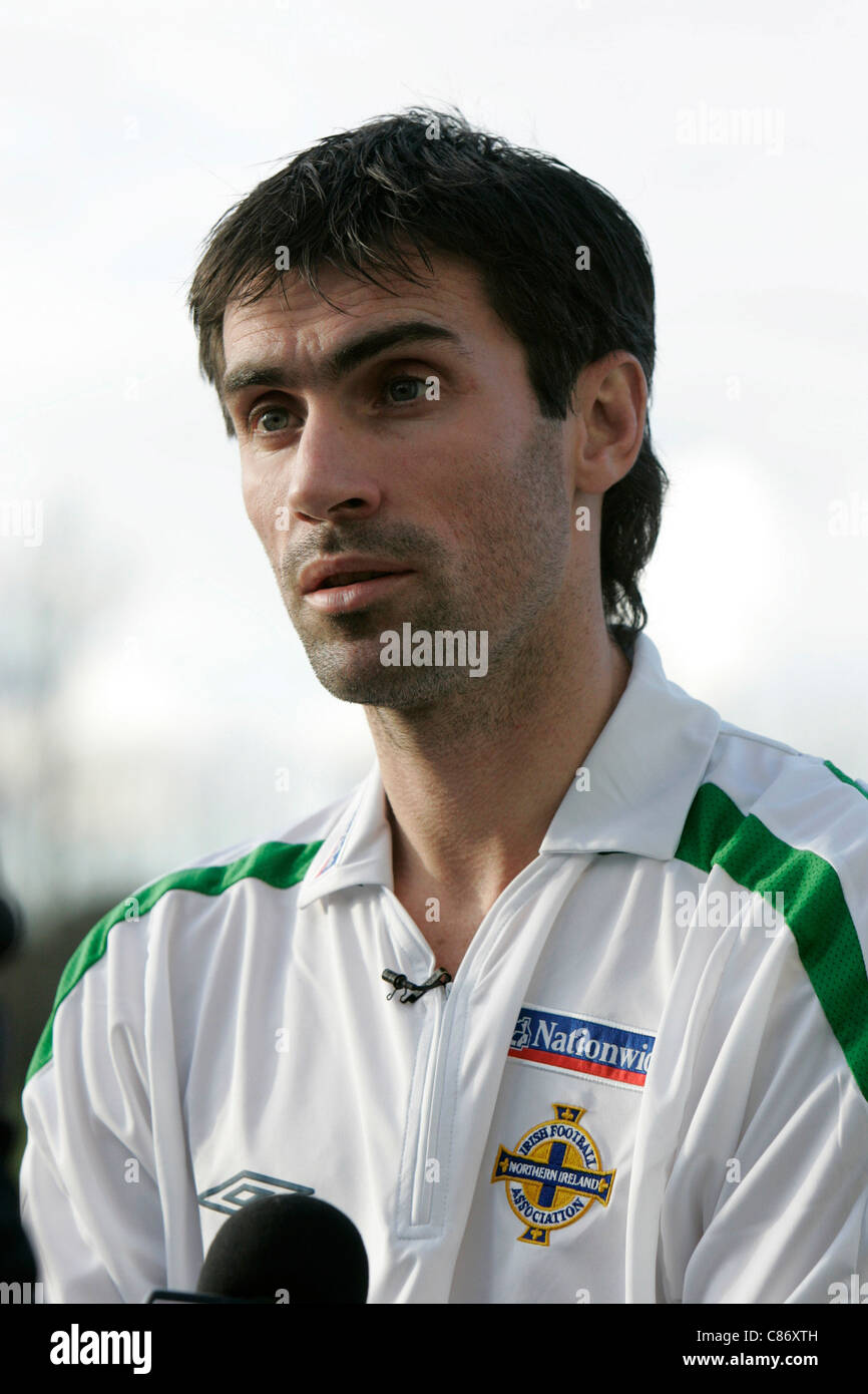 Keith Gillespie of Sheffield United and Northern Ireland speaking to ...