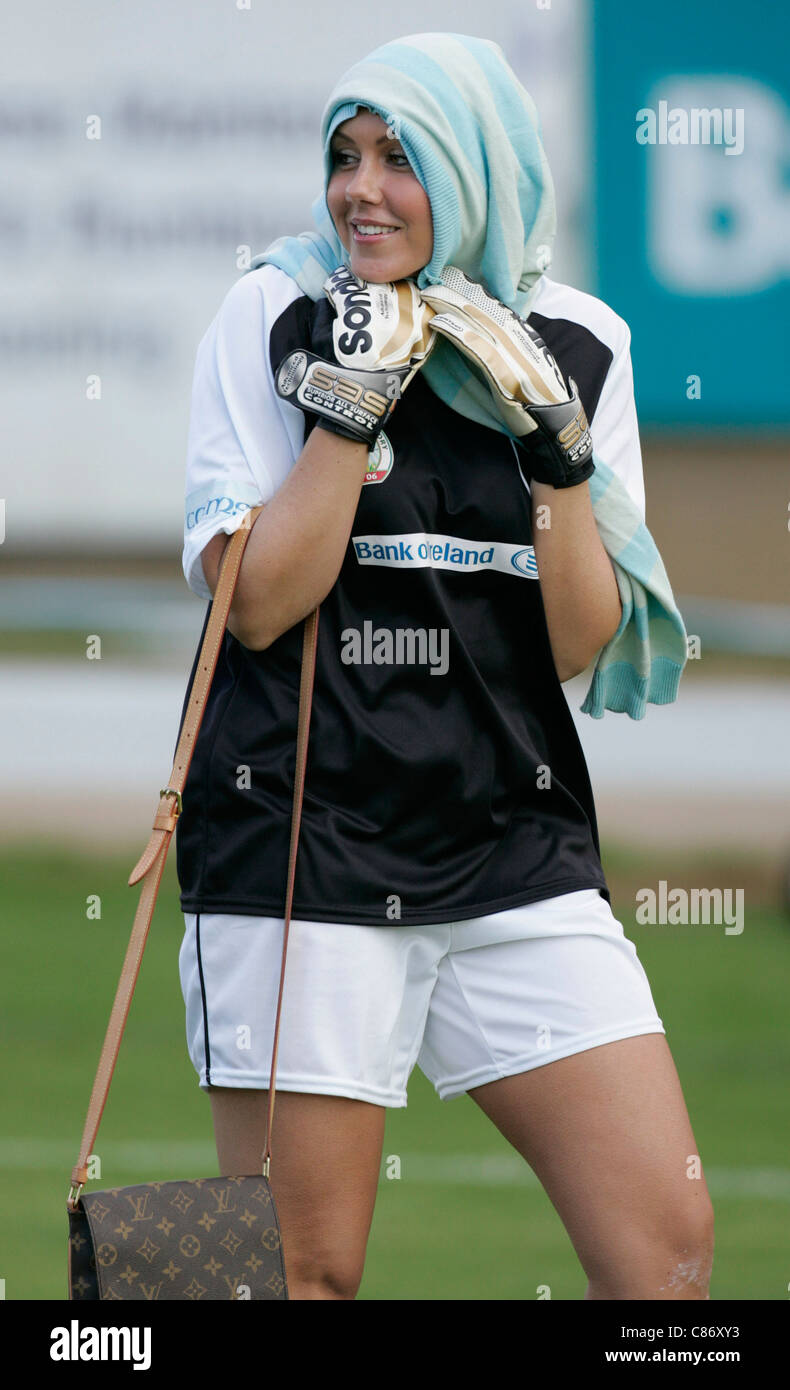 Michelle Heaton at the game of history charity football match at the ...