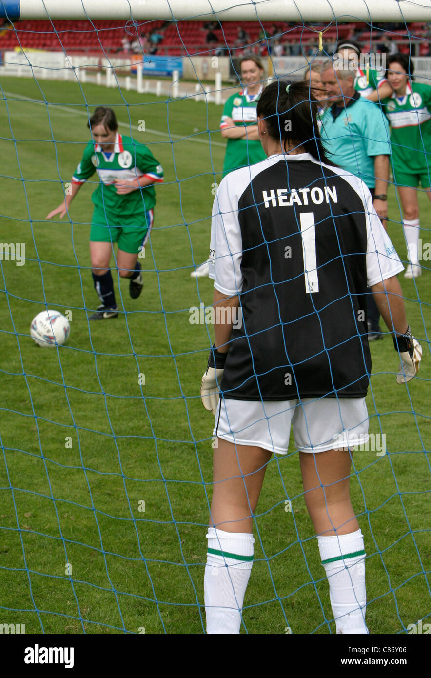 Michelle Heaton at the game of history charity football match at the ...