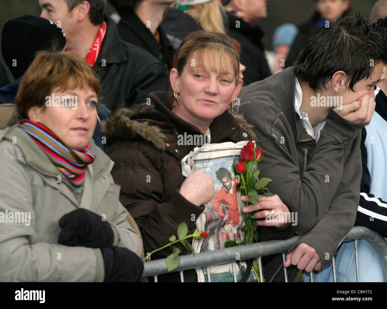George best funeral hi-res stock photography and images - Alamy