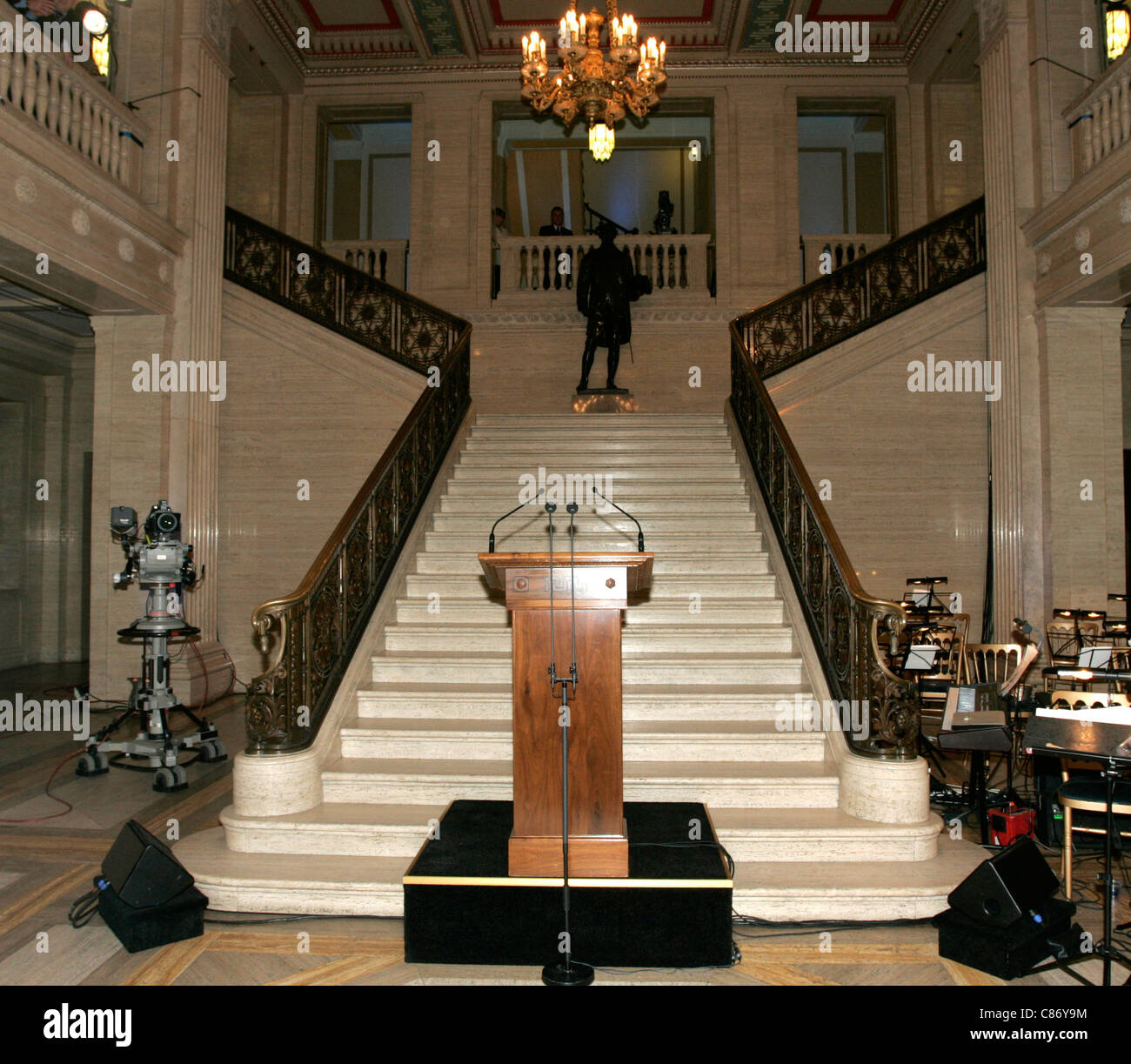 Podium set up hi-res stock photography and images - Alamy