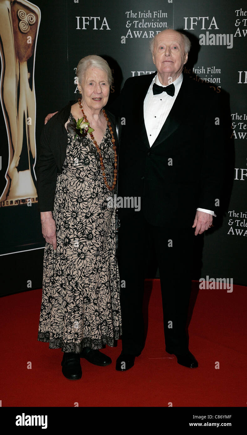 DUBLIN, IRELAND - FEBRUARY 14: Janet and George Morrison arrive at the ...