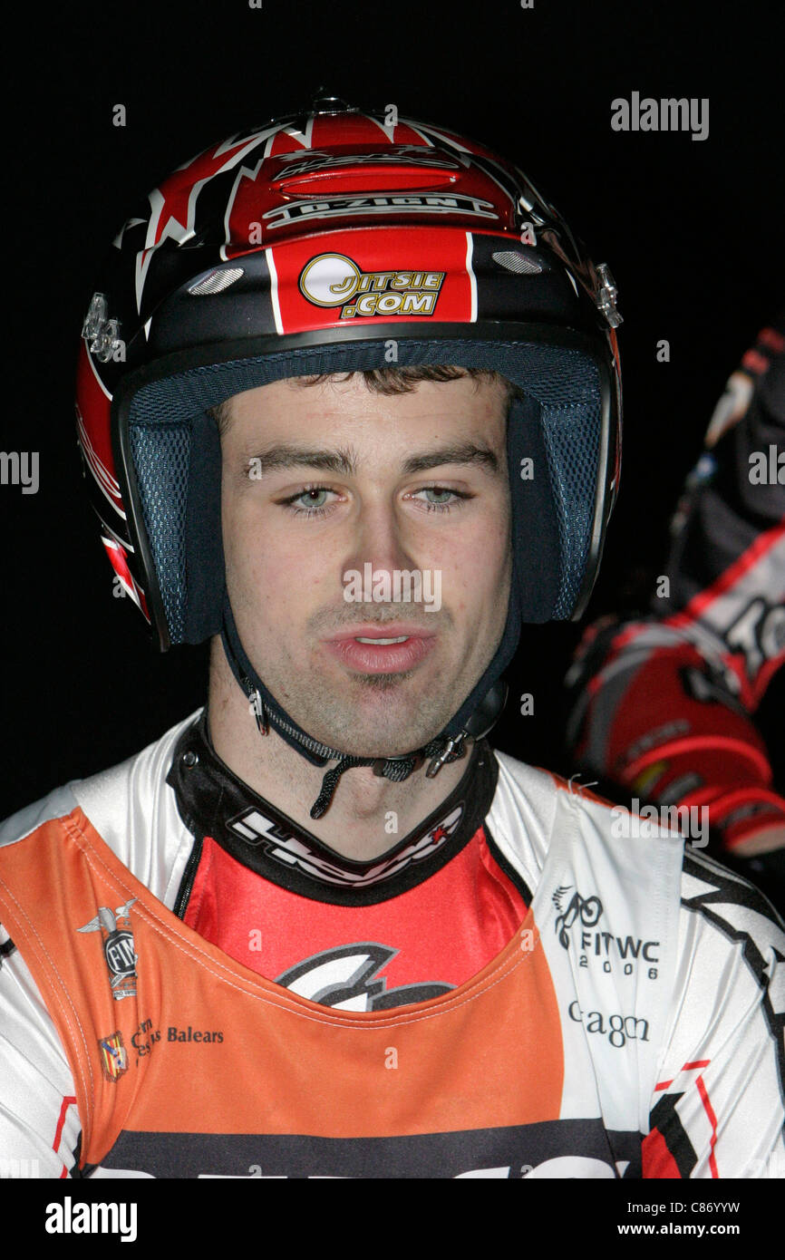 Shaun Morris from Great Britain waits for the start of the heats at the ...