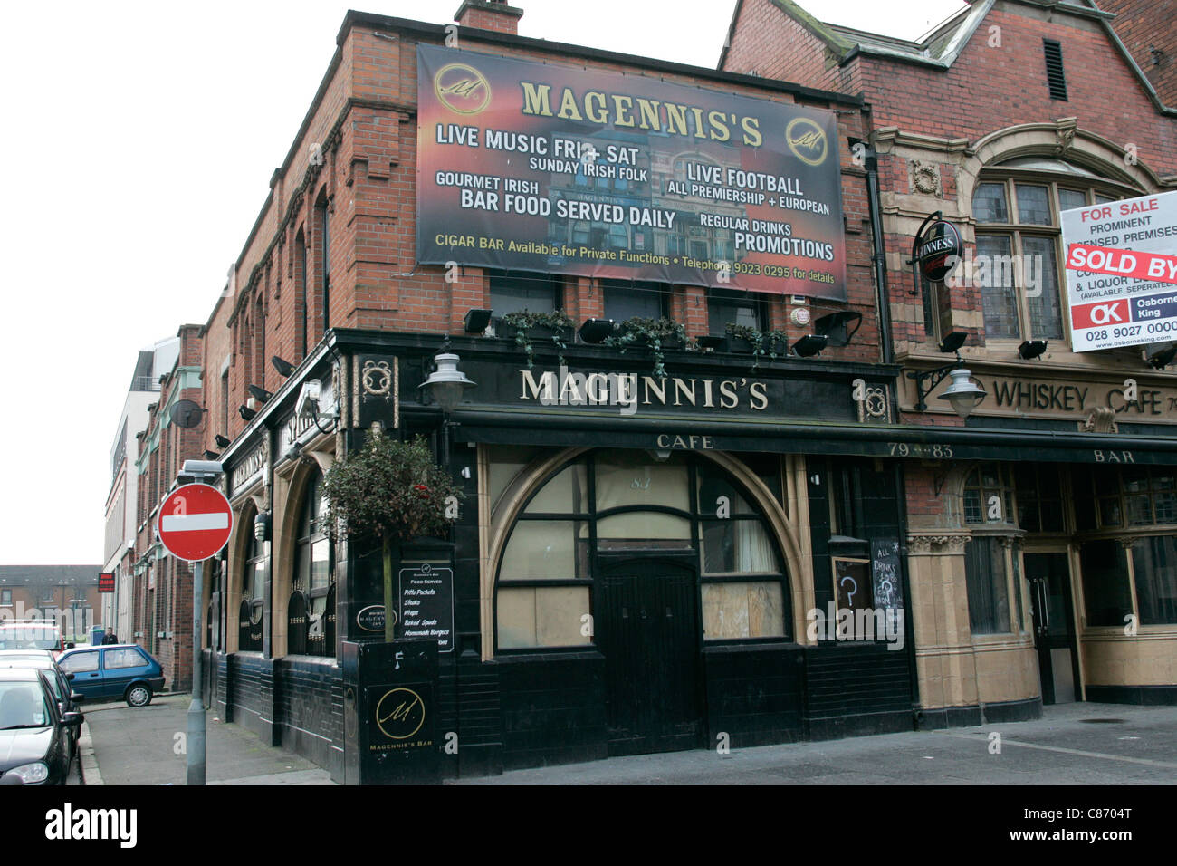 Magennis's Bar in May Street in Belfast, scene of the fight which ended ...