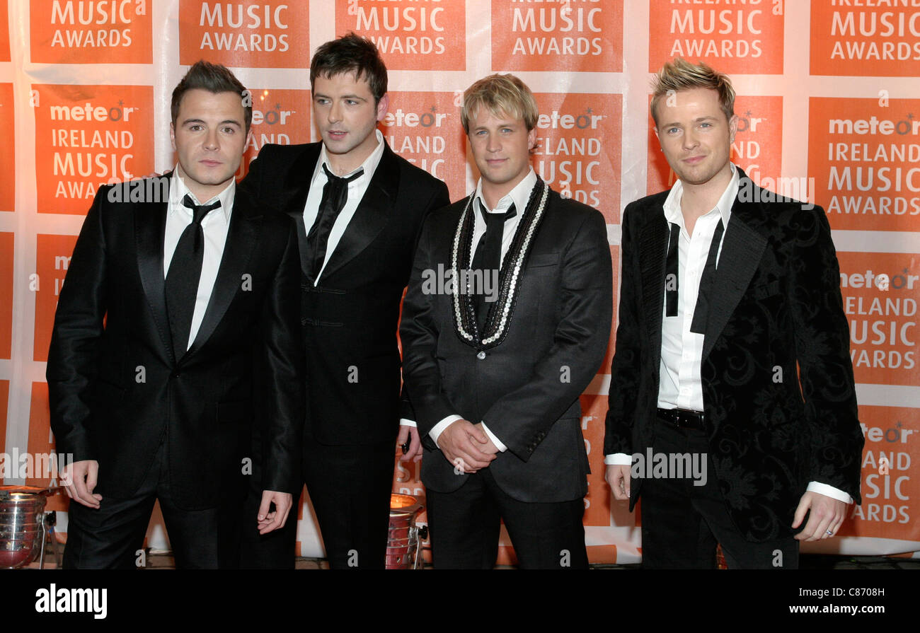 Westlife at the meteor music awards 2007, dublin, republic of ireland ...