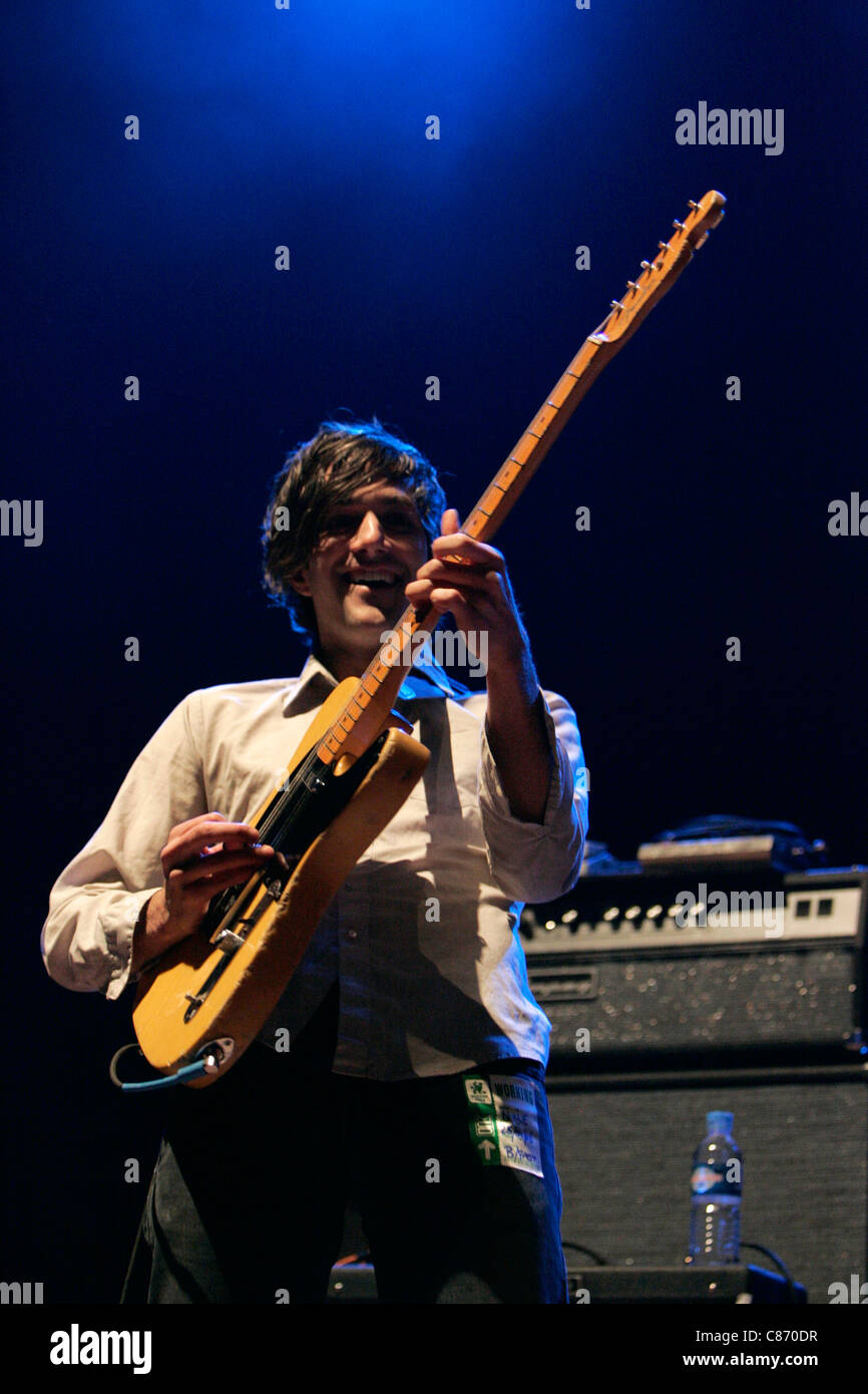 Keith murray of we are scientists performs on stage hi-res stock ...