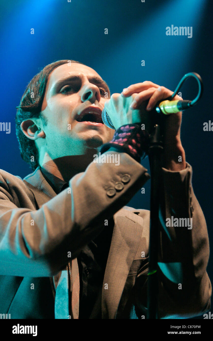 Paul Smith with Maximo Park performs on stage at the NME Brat Pack ...