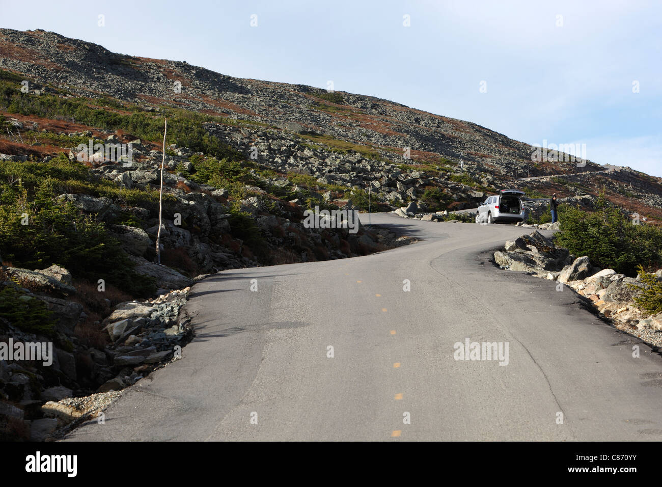 The Mt Washington auto road, New Hampshire Stock Photo - Alamy