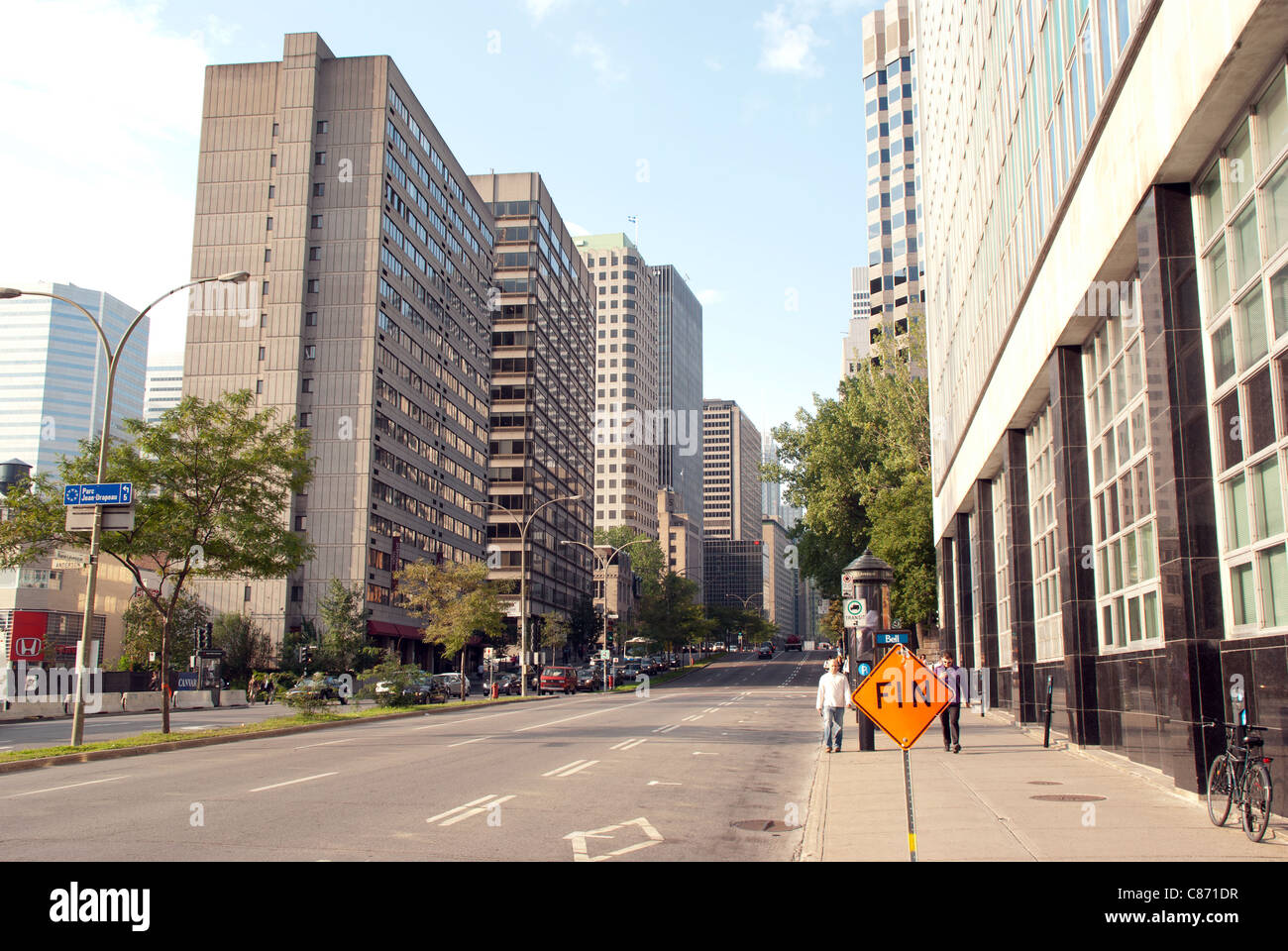 Rene Levesque boulevard, Downtown, Montreal Quebec Stock Photo - Alamy