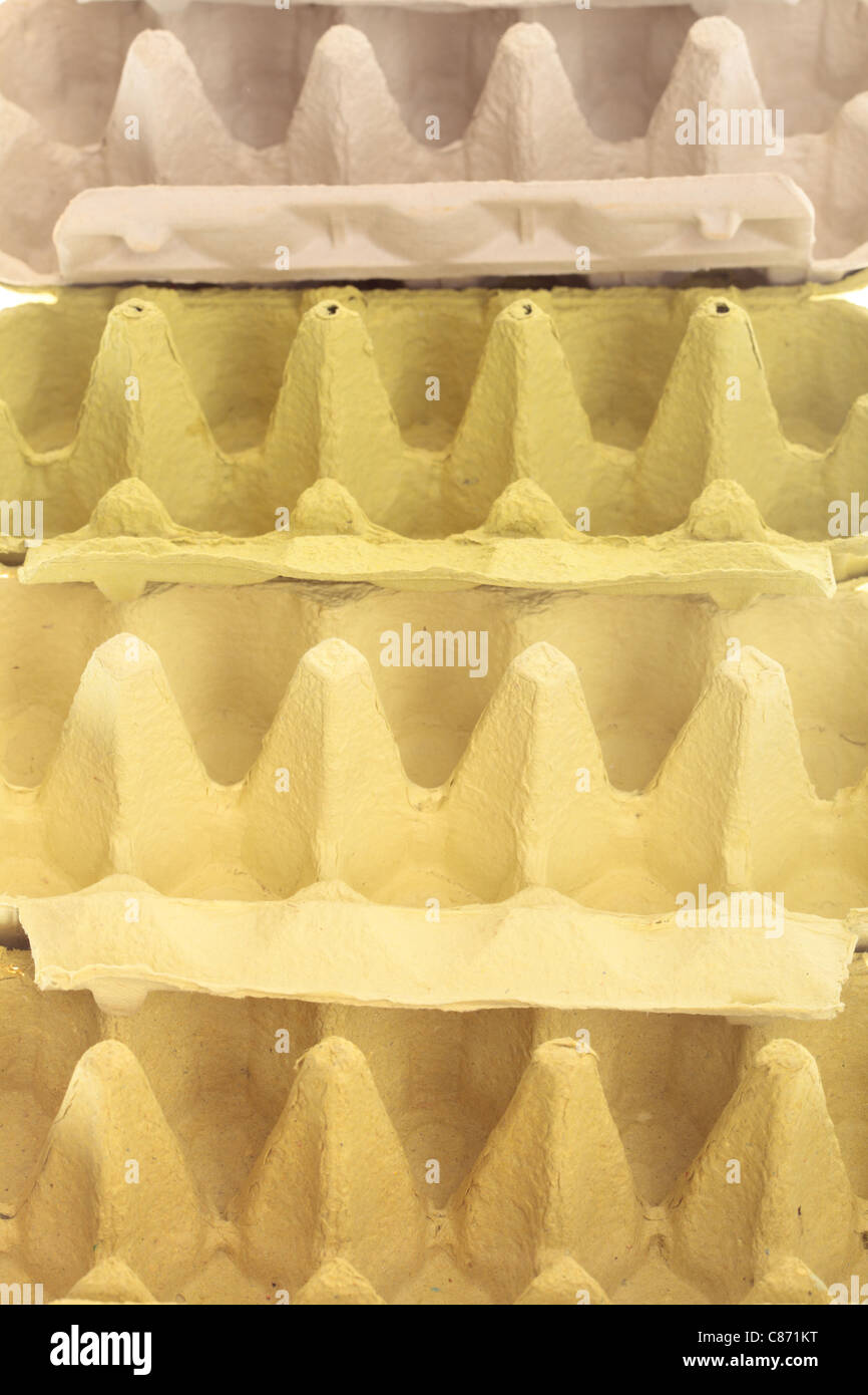 yellow egg box background texture Stock Photo - Alamy