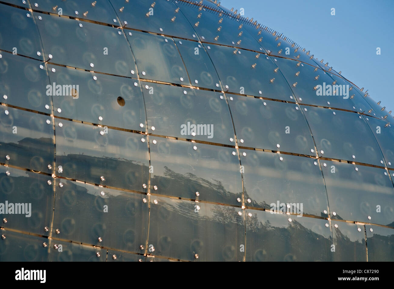 Detail of Outer Skin of Modern Grazer Kunsthaus (Graz Art Museum) by ...