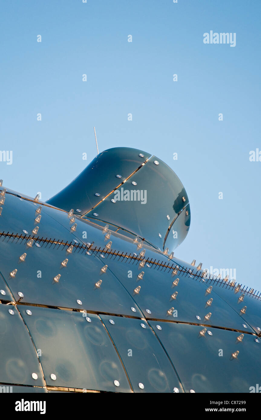 Detail of Outer Skin of Modern Grazer Kunsthaus (Graz Art Museum) by ...