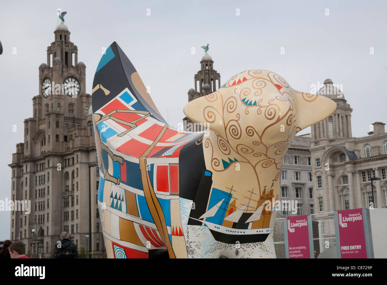 Superlambanana or Lambanana, at the Liverpool Museum, Merseyside, UK ...