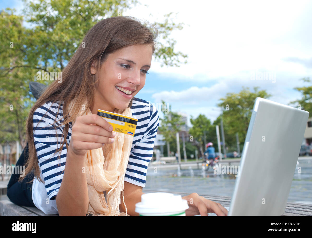 Teen girls lying on stomach hi-res stock photography and images - Alamy