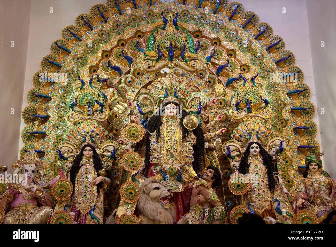 Hindu god male idol lord kartick ganesh hi-res stock photography and ...