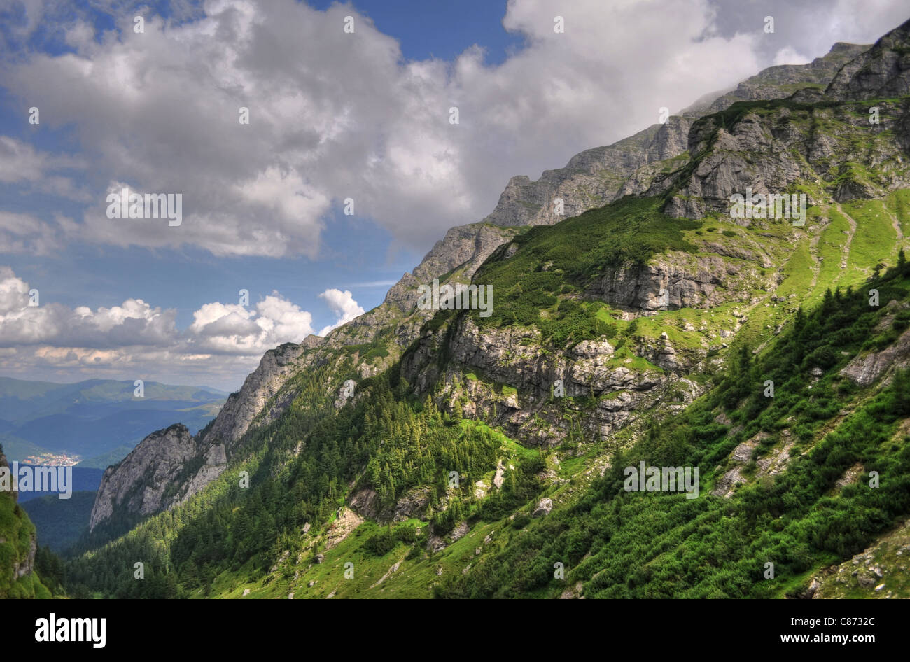 The Bucegi Mountains, Romania, HDR Stock Photo - Alamy