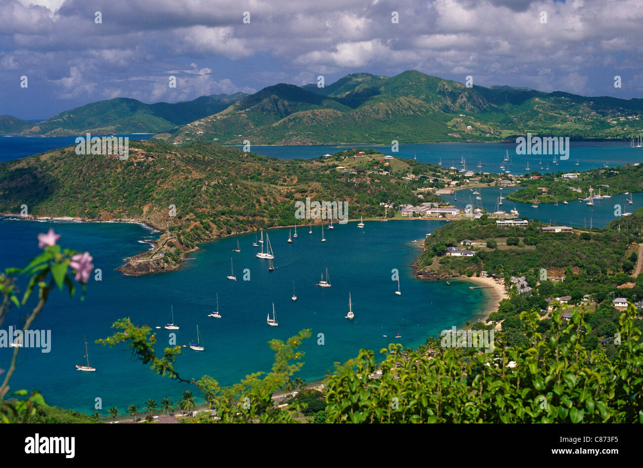 Shirley heights panorama, antigua hi-res stock photography and images ...
