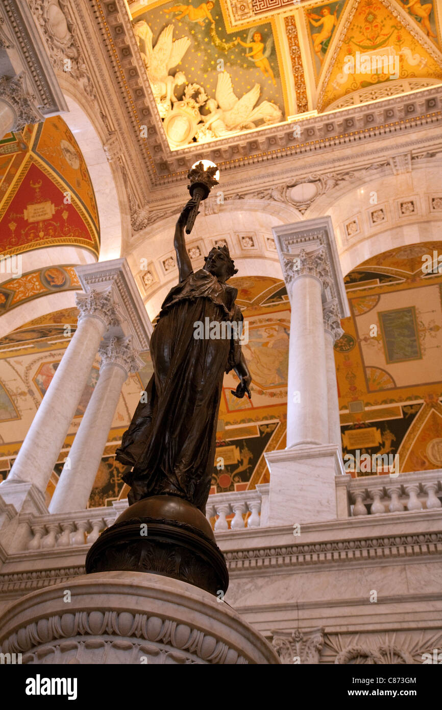 inside the National Library of Congress, Washington DC USA Stock Photo ...