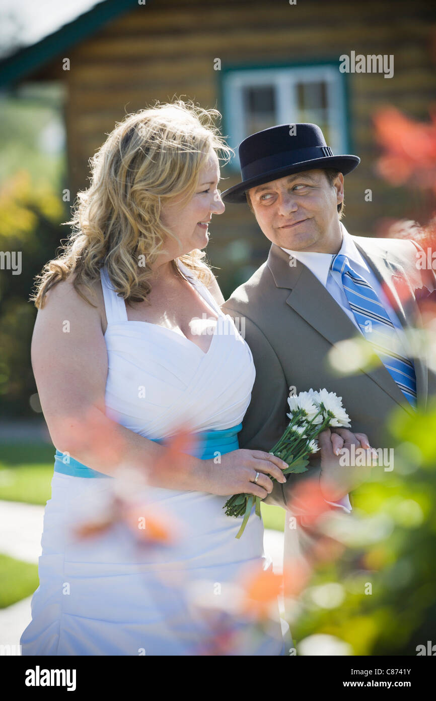 Bride and Groom Stock Photo - Alamy