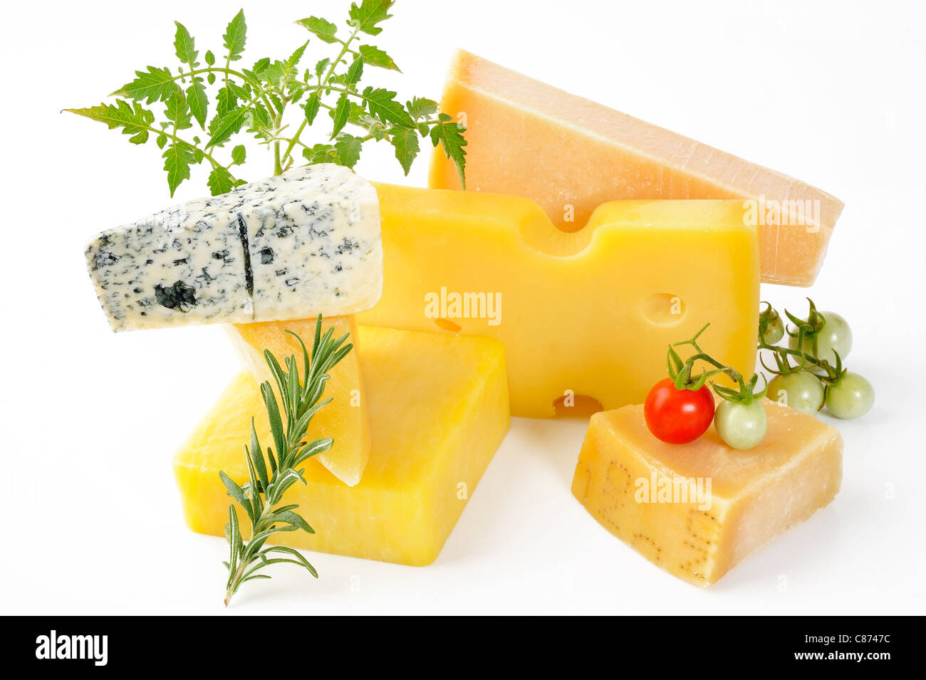 cheese on white background Stock Photo - Alamy