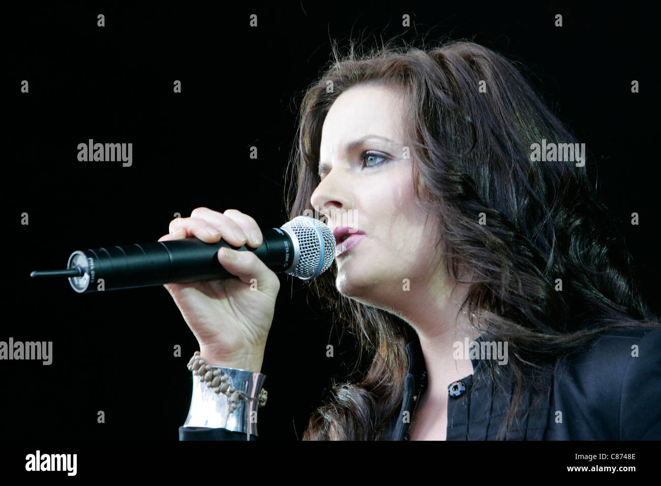 Sharon Conway of the Conway Sisters from the UK X Factor in Concert in ...