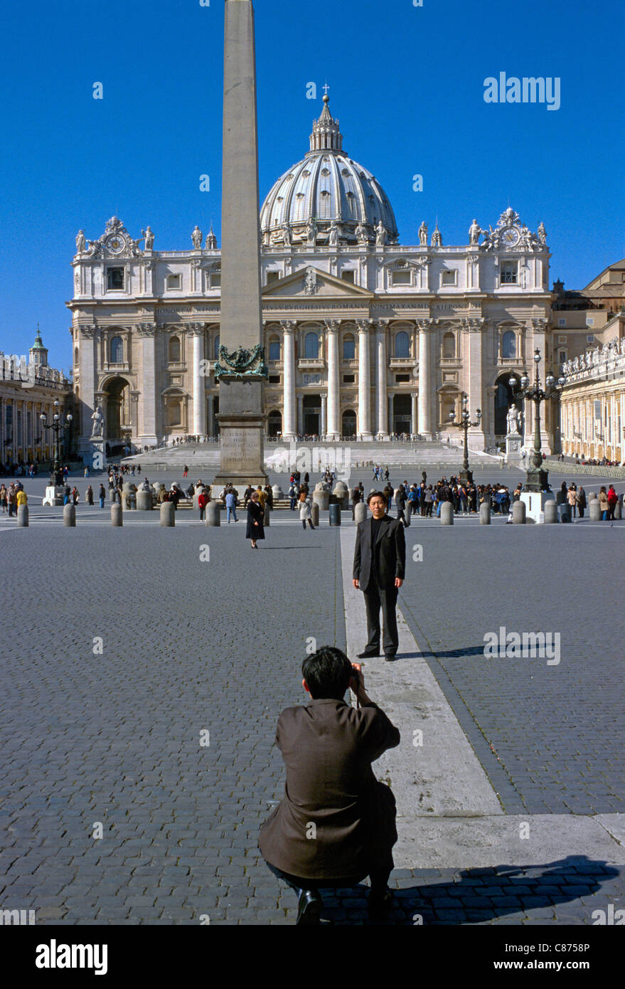 St Peter's Basilica Piazza San Pietro Rome Italy Stock Photo - Alamy