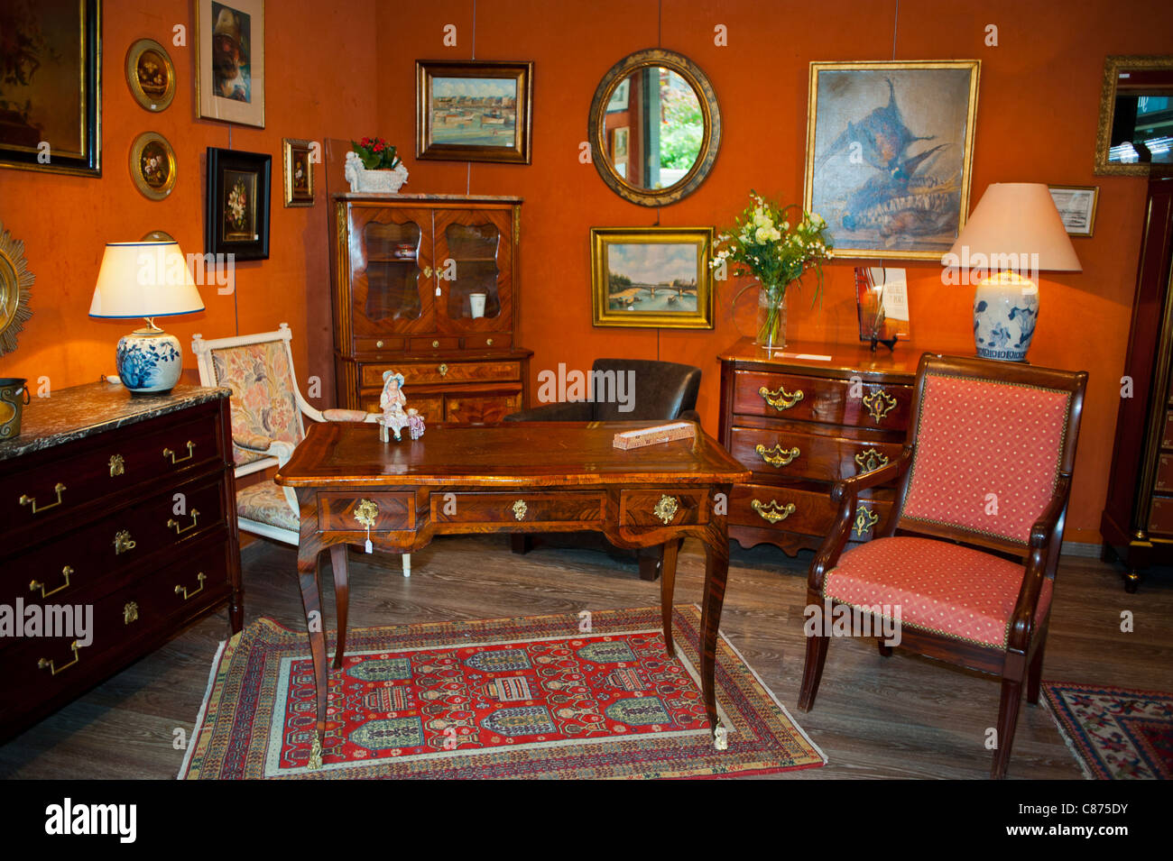 Paris, France, French Antiques Shops, the Village Suisse, Room French ...