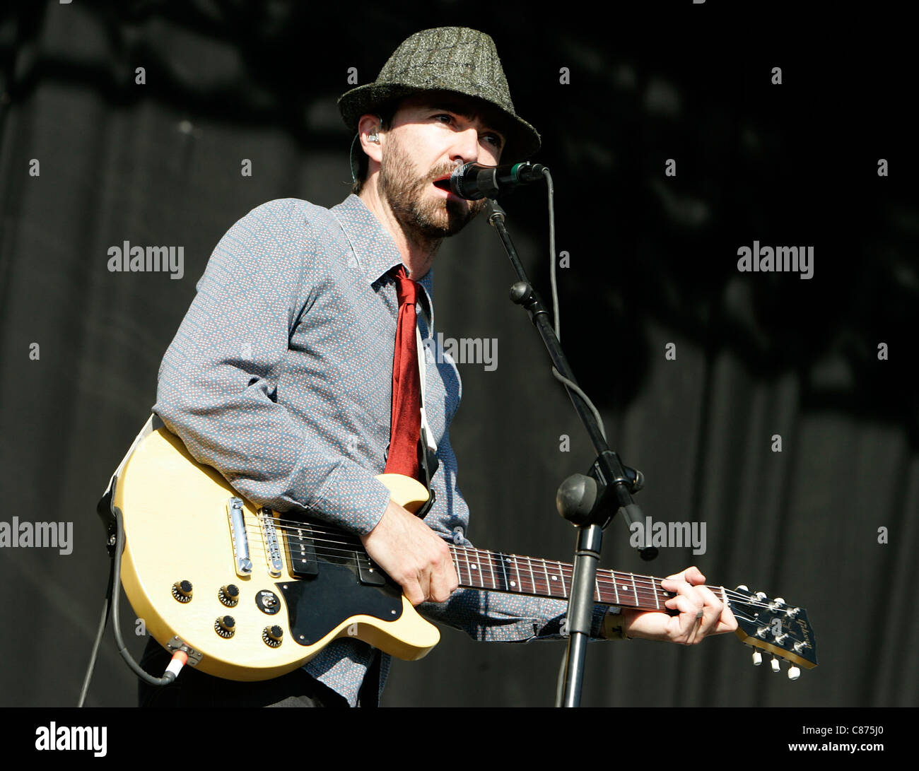 BELFAST, UNITED KINGDOM - AUGUST 22: James Mercer of The Shins performs ...
