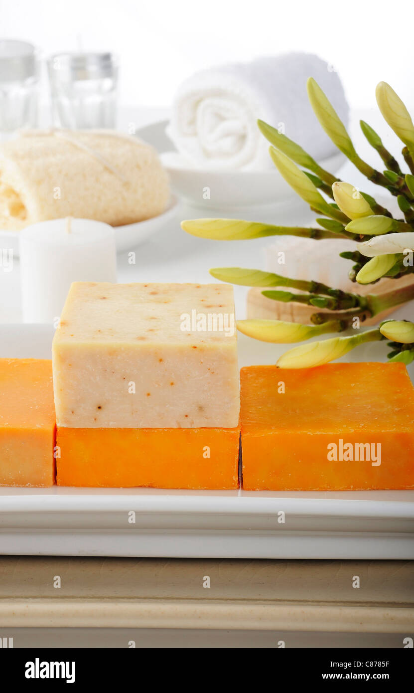 natural soap for spa Stock Photo - Alamy
