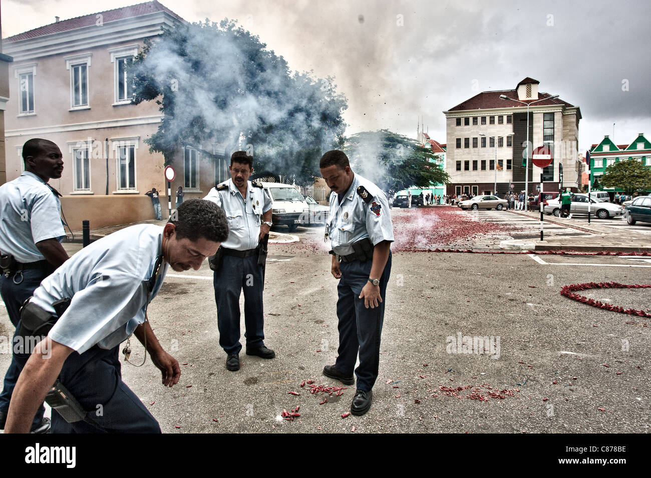 Police fireworks hi-res stock photography and images - Alamy