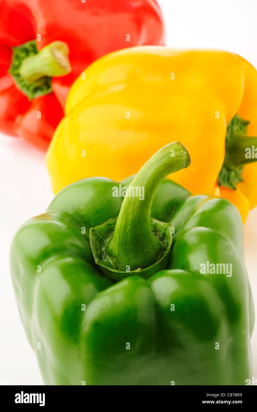 peppers on white background Stock Photo - Alamy