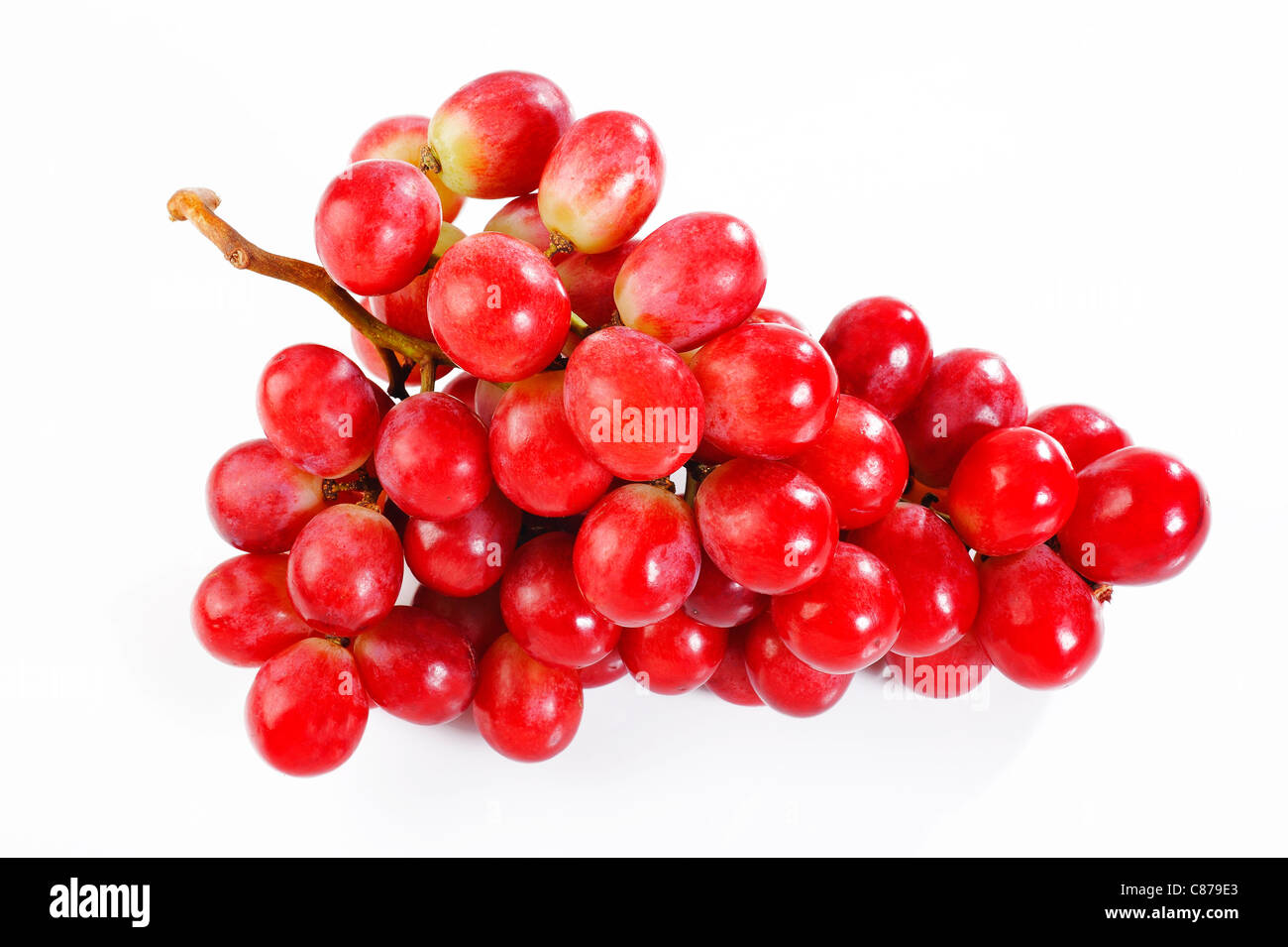 red grape on white background Stock Photo - Alamy