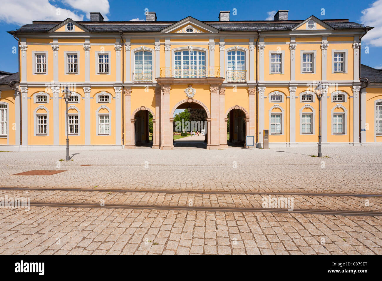Germany, Thuringia, Gera, View of baroque style orangery building Stock ...