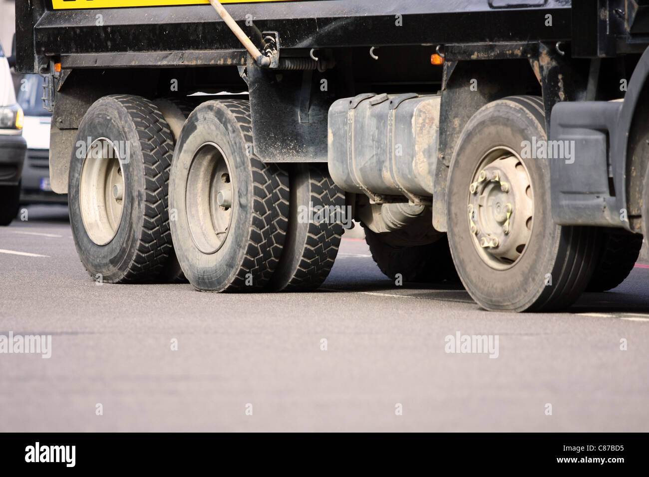 Low level view truck wheels hi-res stock photography and images - Alamy