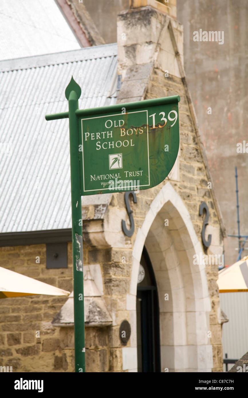old perth boys school sign in st georges terrace,Perth, Western ...