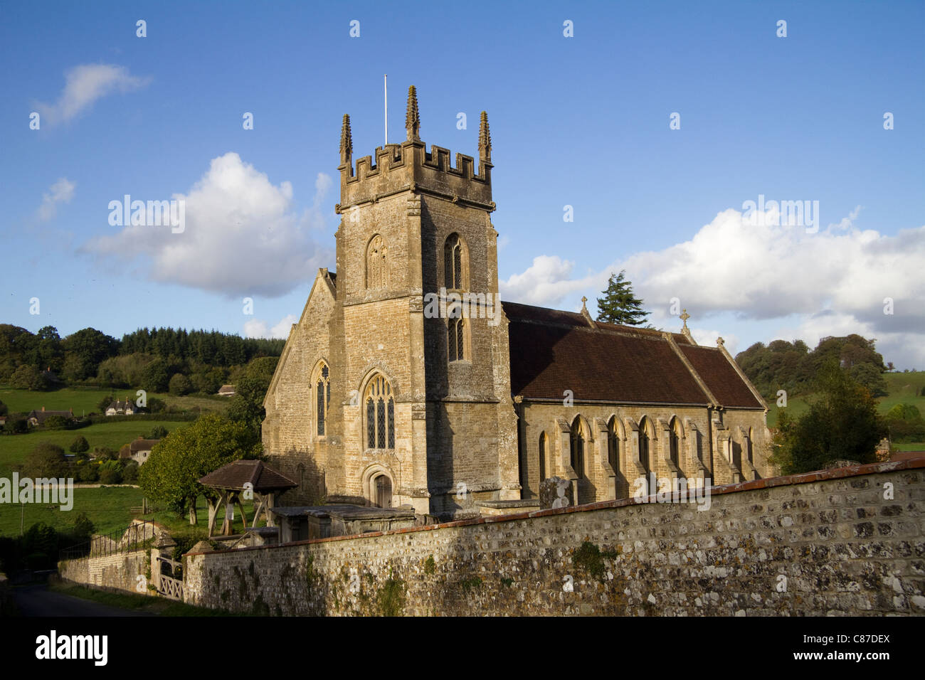 St John the Baptist Church Horningsham Wiltshire UK Stock Photo - Alamy