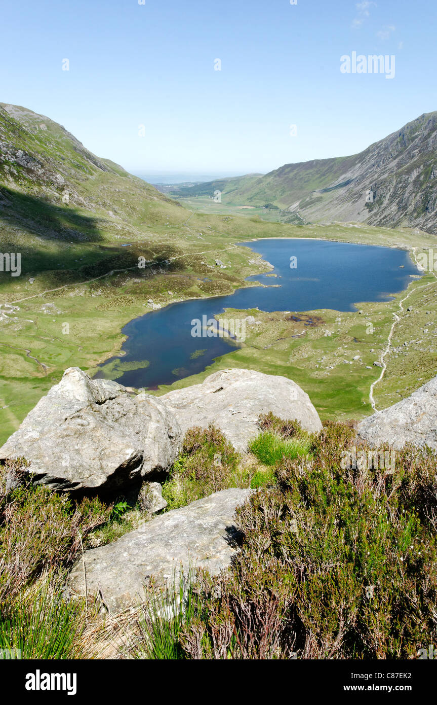 Llyn Idwal and Pen yr Ole Wen, Snowdonia Stock Photo - Alamy