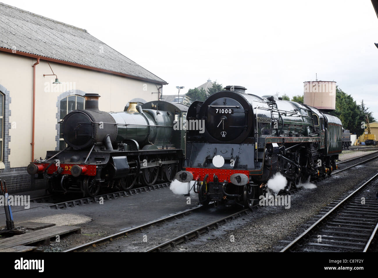 Steam engines of the West Somerset Railway at Minehead station Stock Photo - Alamy