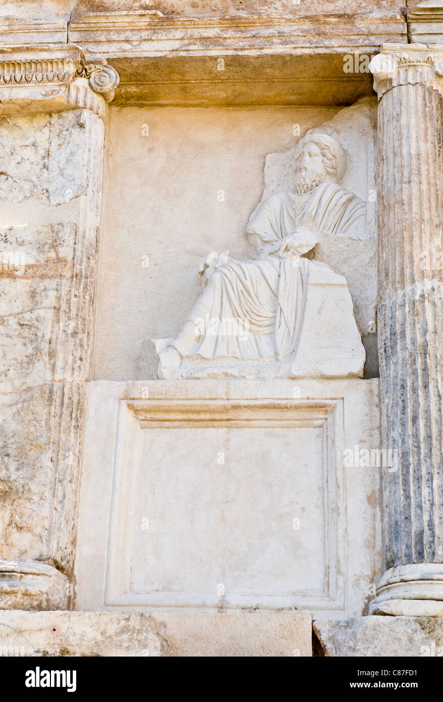 Detail from the Sebasteion, Aphrodisias open air museum, Aydin, Turkey ...